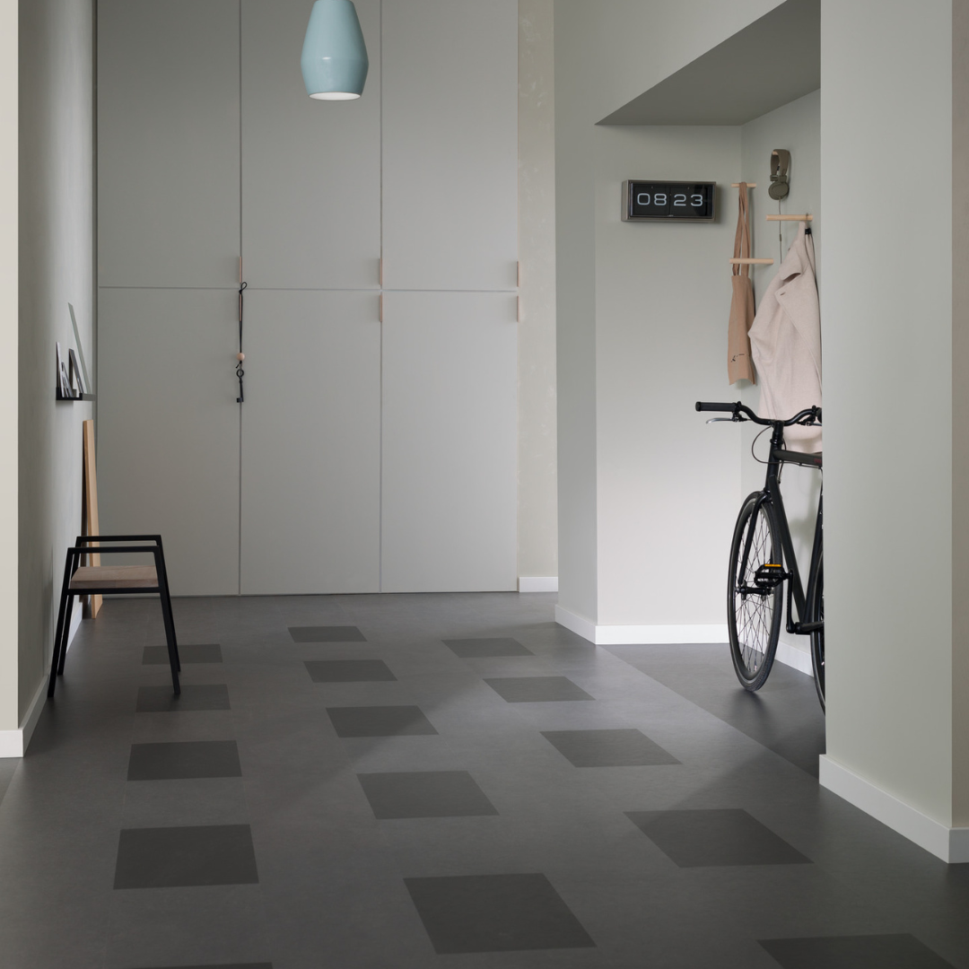 Black Hole Marmoleum Click Linoleum Flooring 60 x 30cm | Forbo
